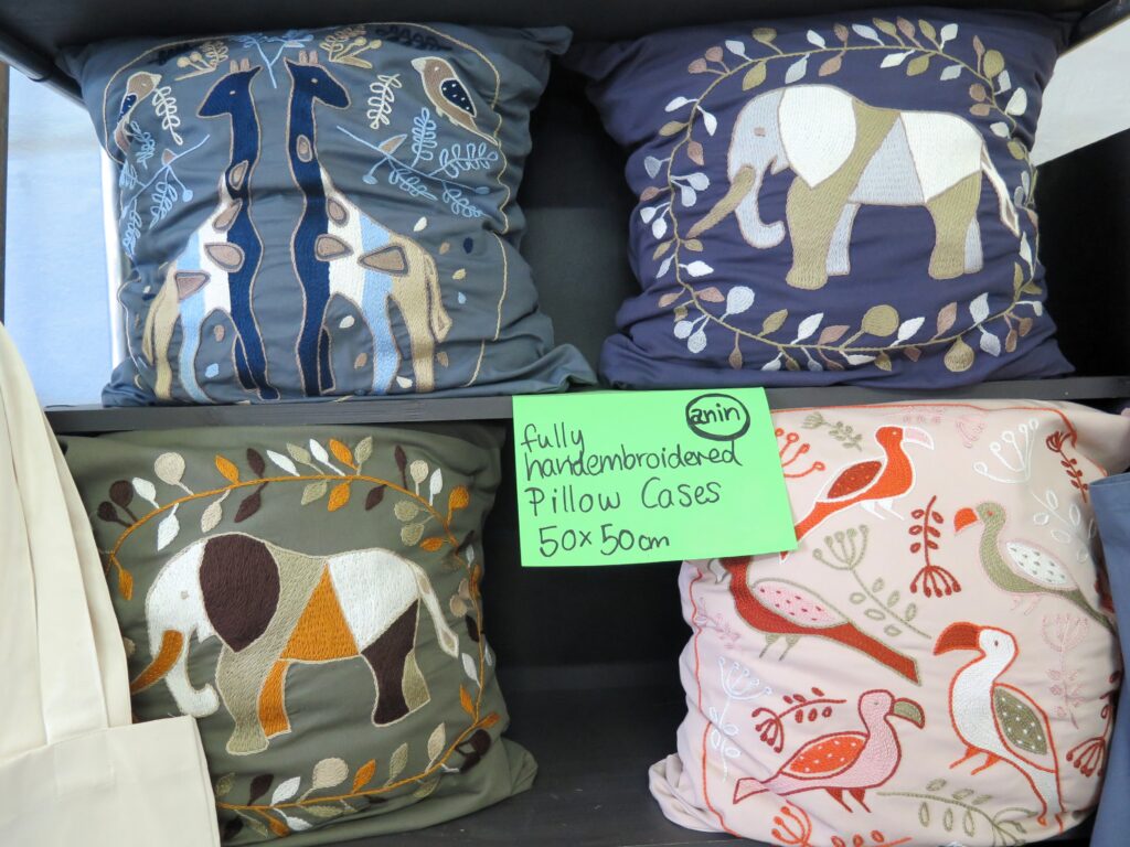 Embroidered Pillow Cases - Namibia Craft Shop