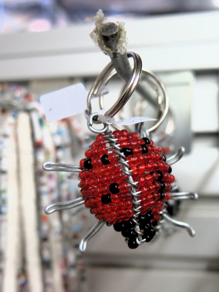 Beaded Ladybird Keychain - Namibia Craft Shop